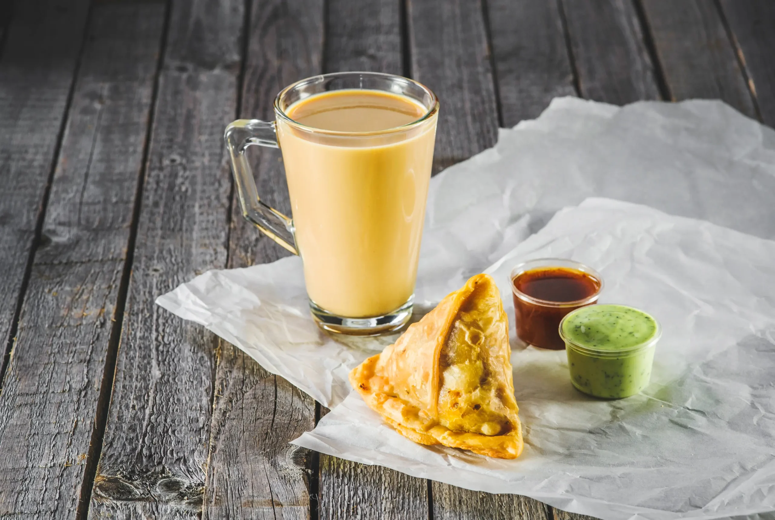Masala tea + samosa |Bombay Express