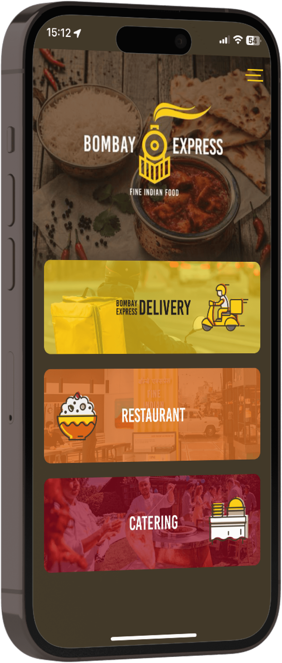 Bombay Express. Fine Indian Food. Indická restaurace a fastfood.